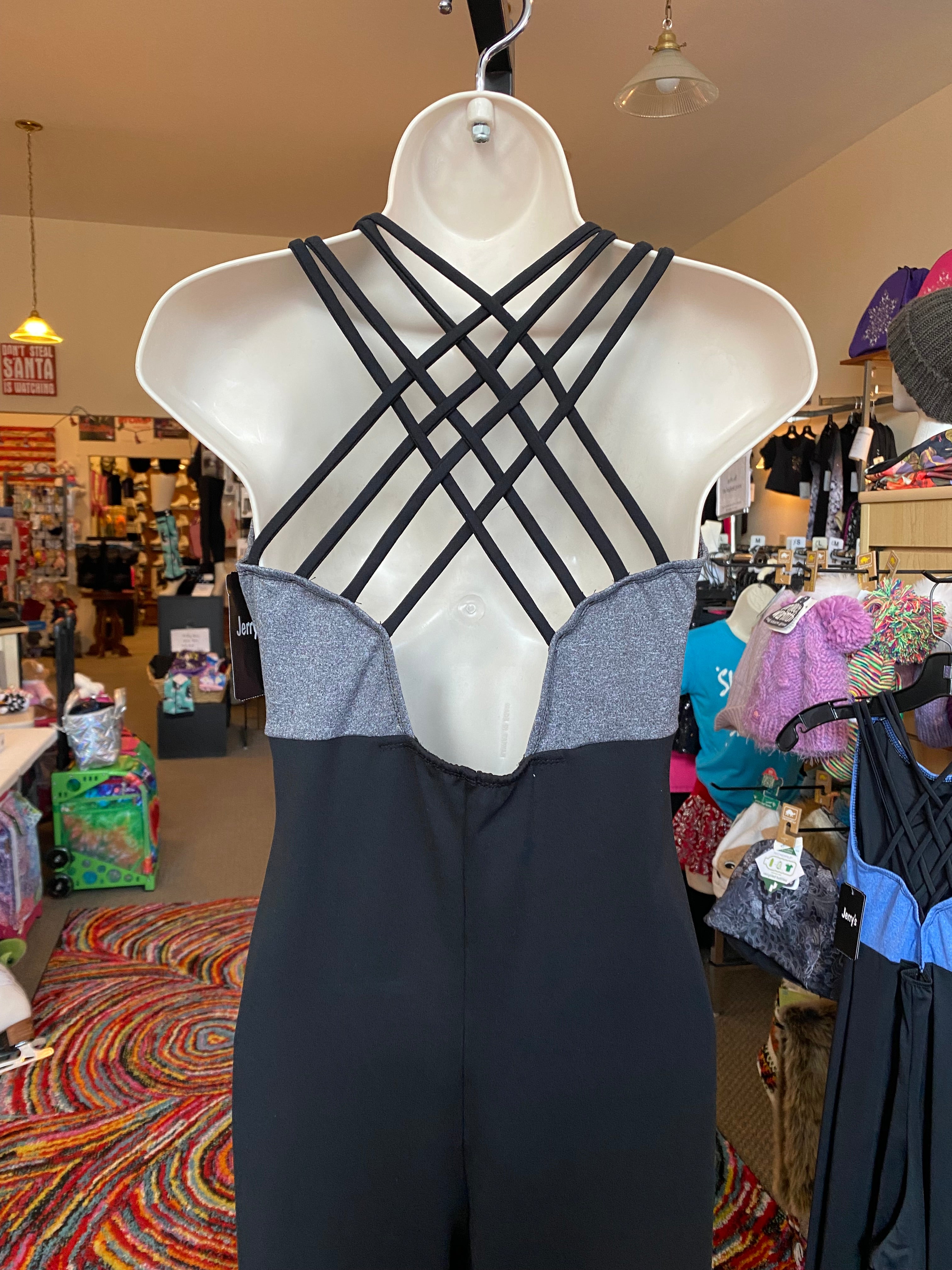 Jerry's Ready to Ship Heather Grey Unitard | Northern Ice and Dance