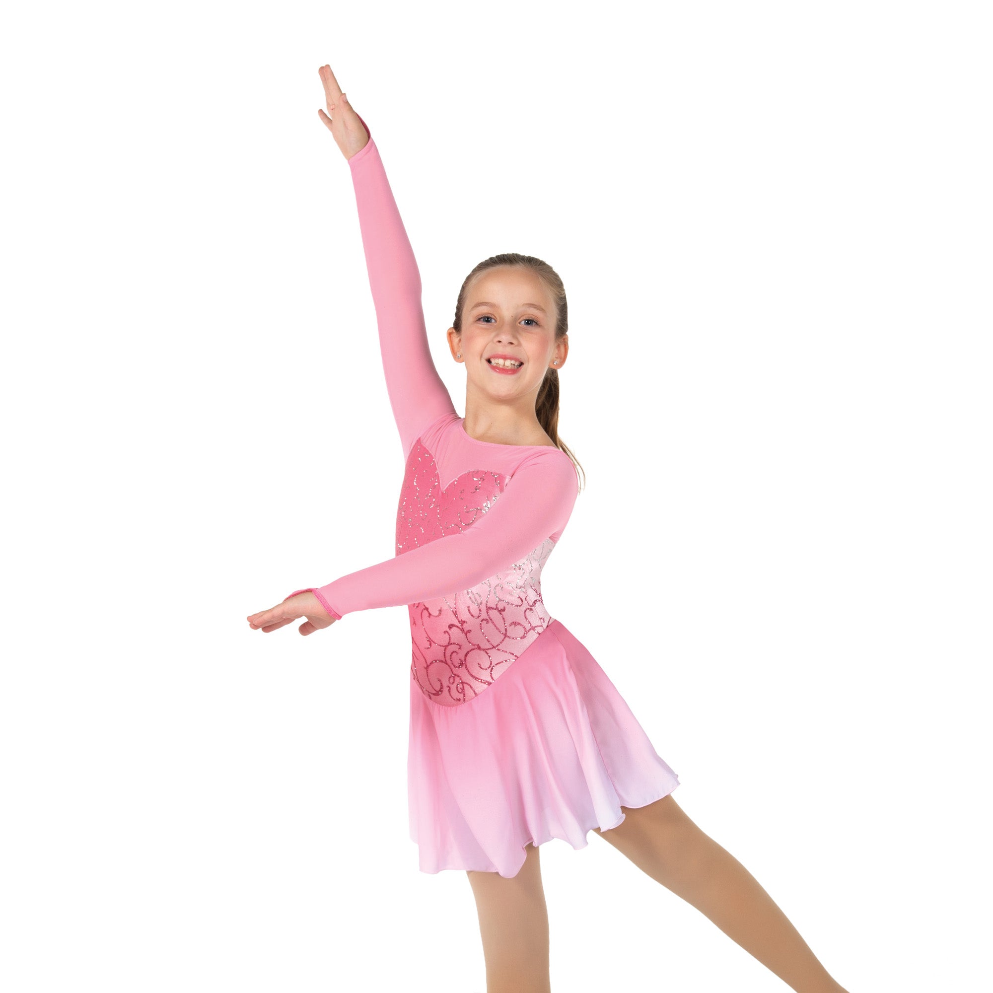 Jerry's Ready to Ship Drifting Petals #639 Skating Dress | Northern Ice ...